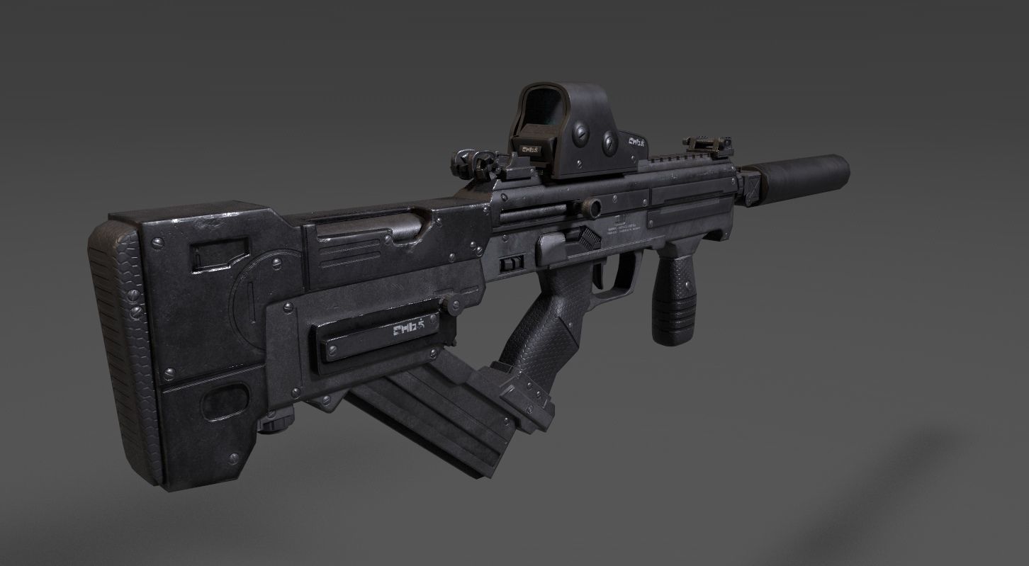 3D model Special forces skifi soldier VR / AR / low-poly rigged ...