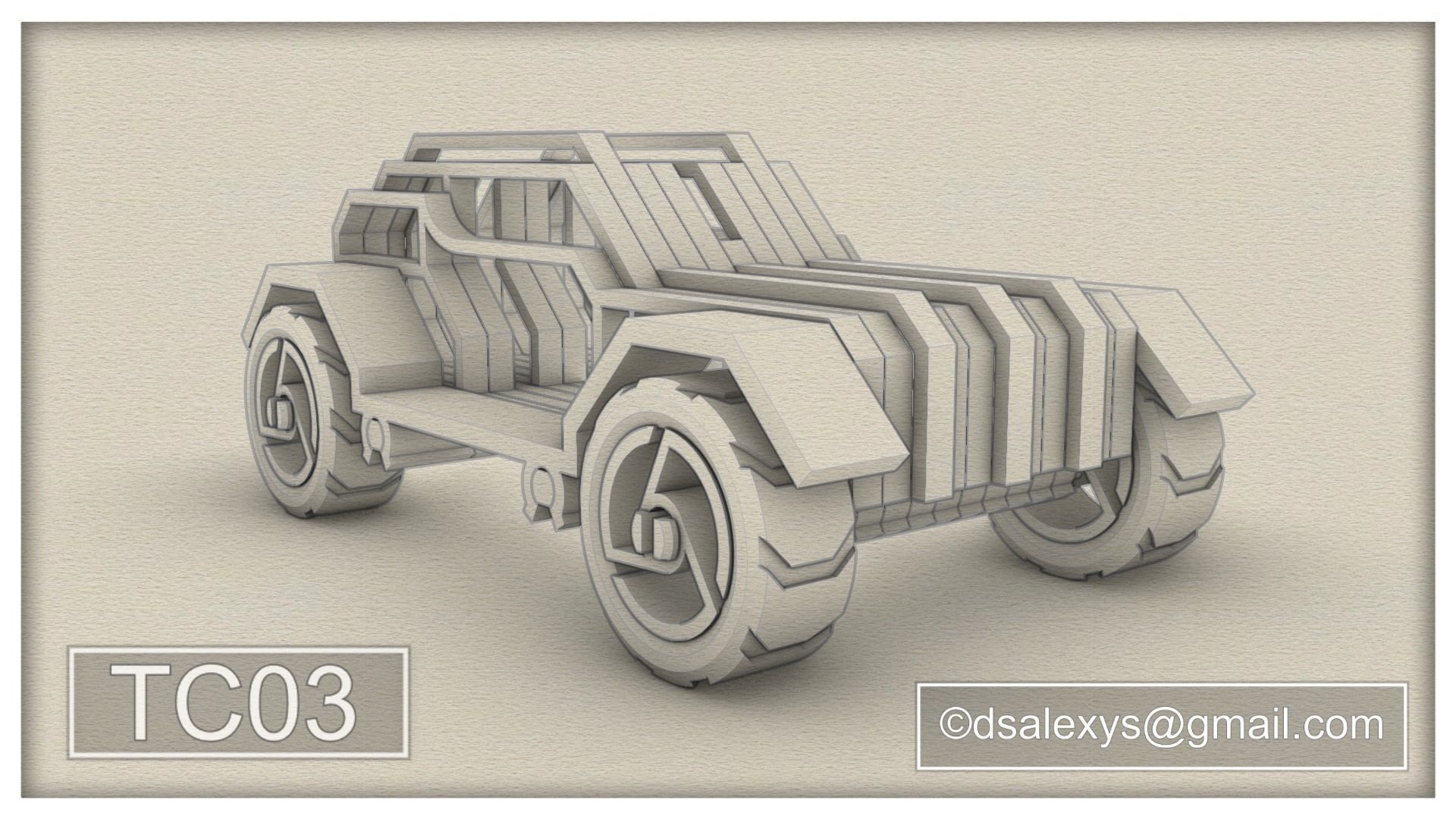 3d Printed Toy Car Kit 3D model | CGTrader