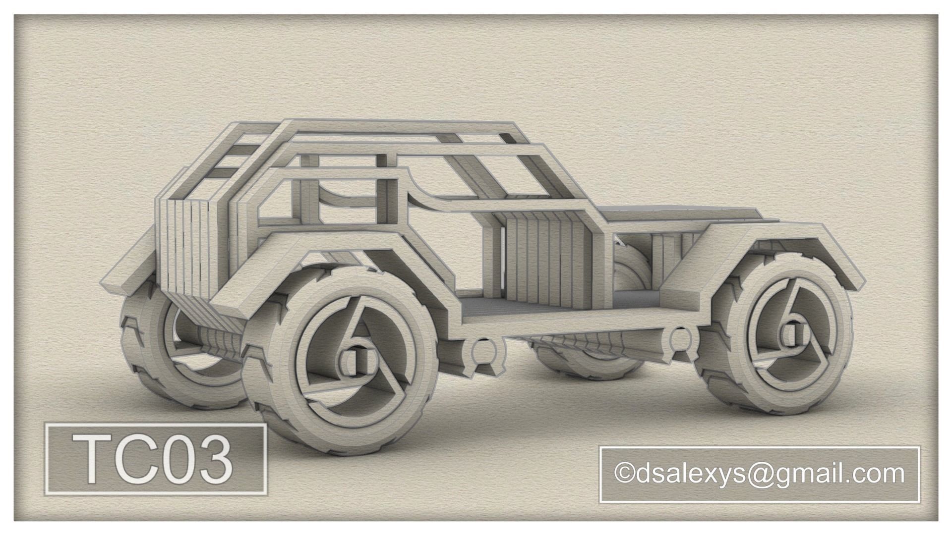 3d Printed Toy Car Kit 3D model | CGTrader