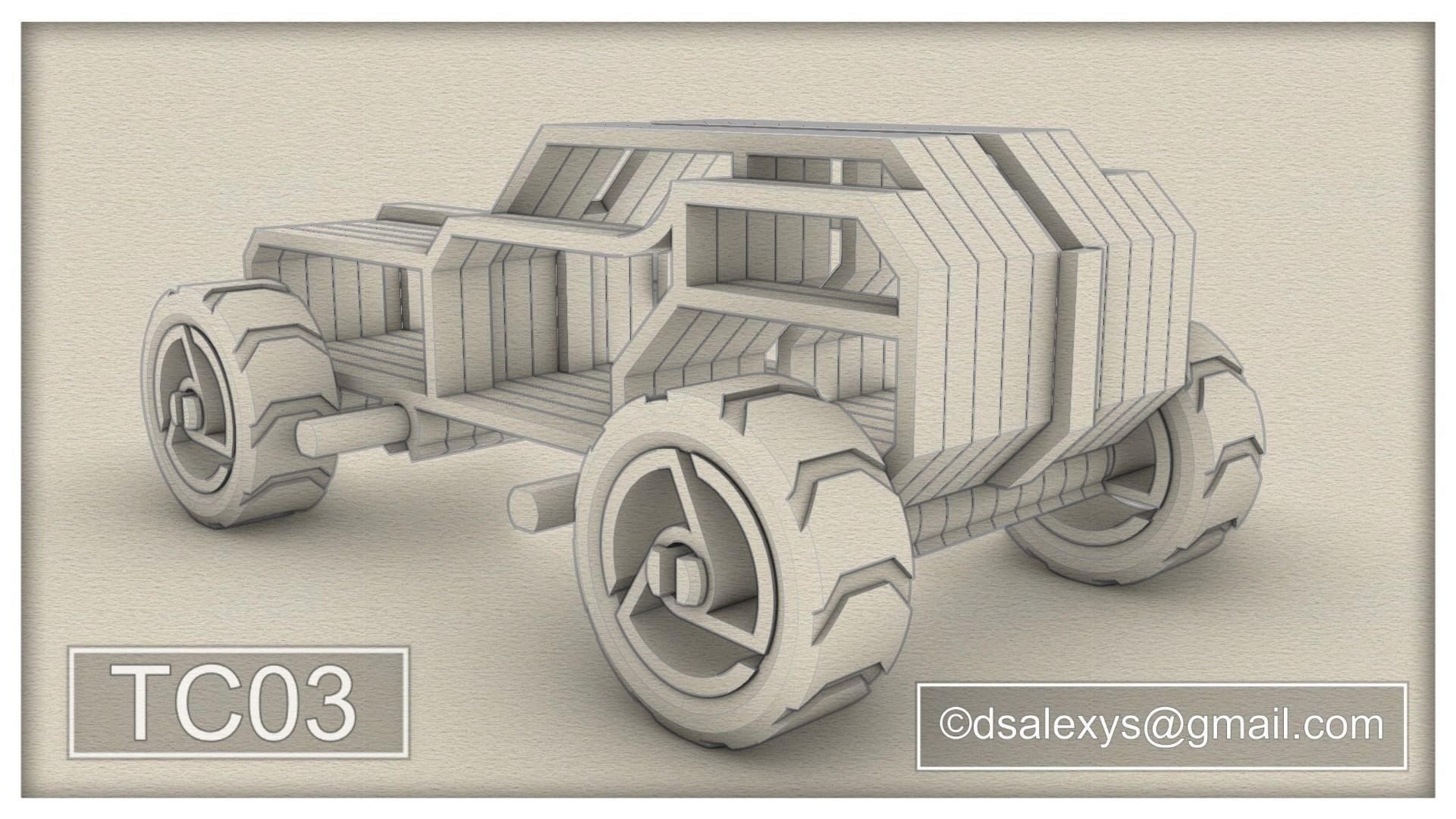 3d Printed Toy Car Kit 3D model | CGTrader