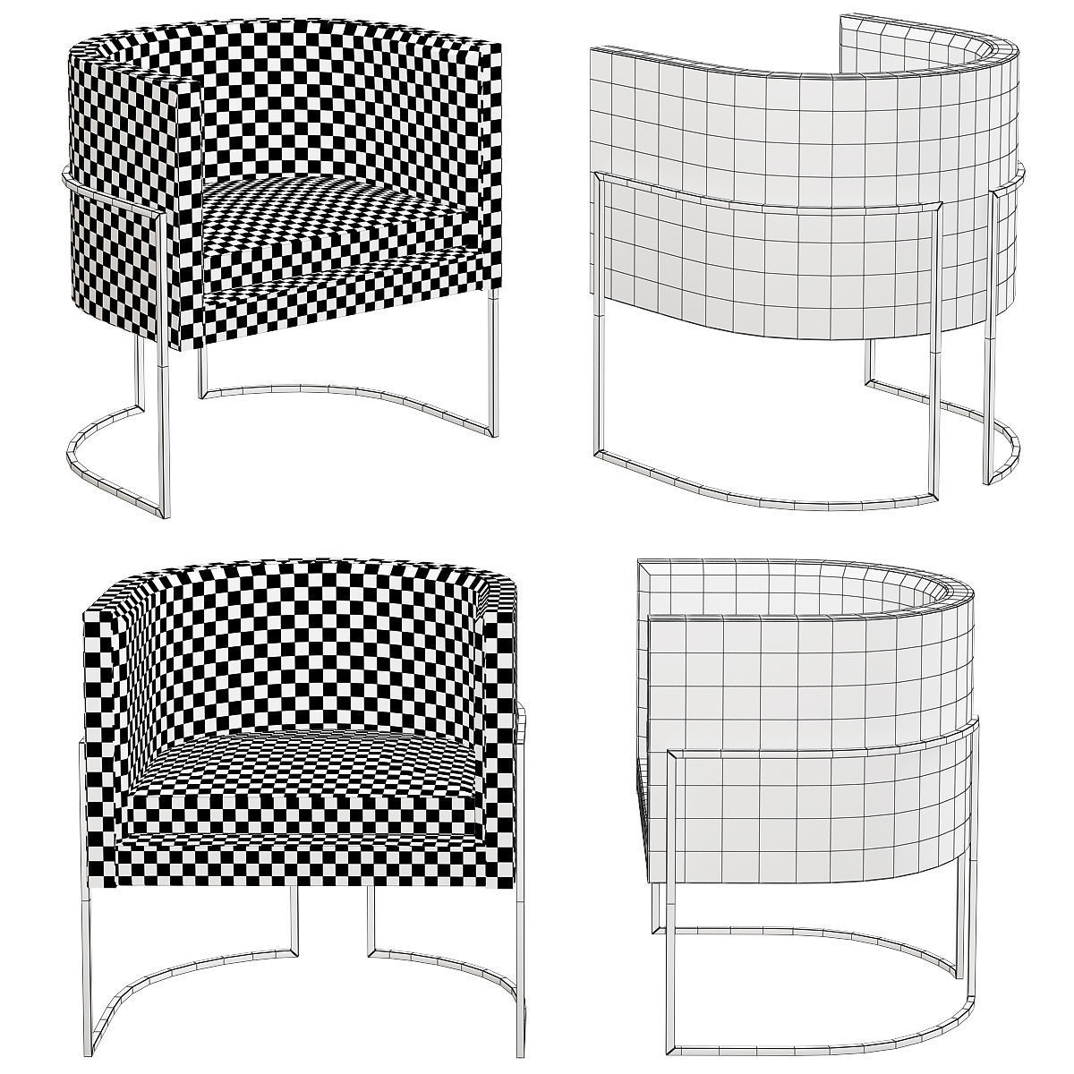 3D model Julius Side Chair 3d model VR / AR / low-poly | CGTrader