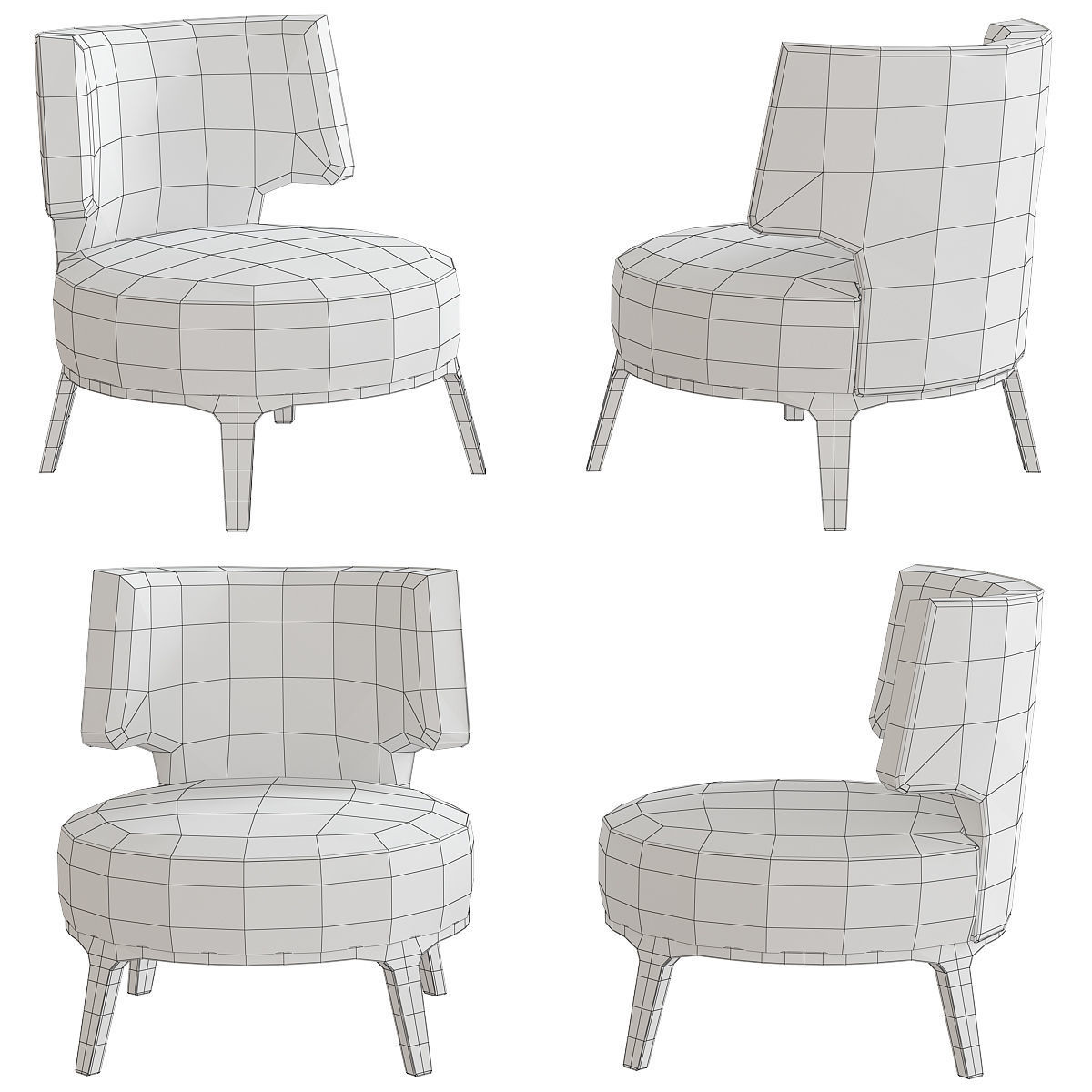 3D model FLEXFORM MOOD GINEVRA 3d model VR / AR / low-poly | CGTrader