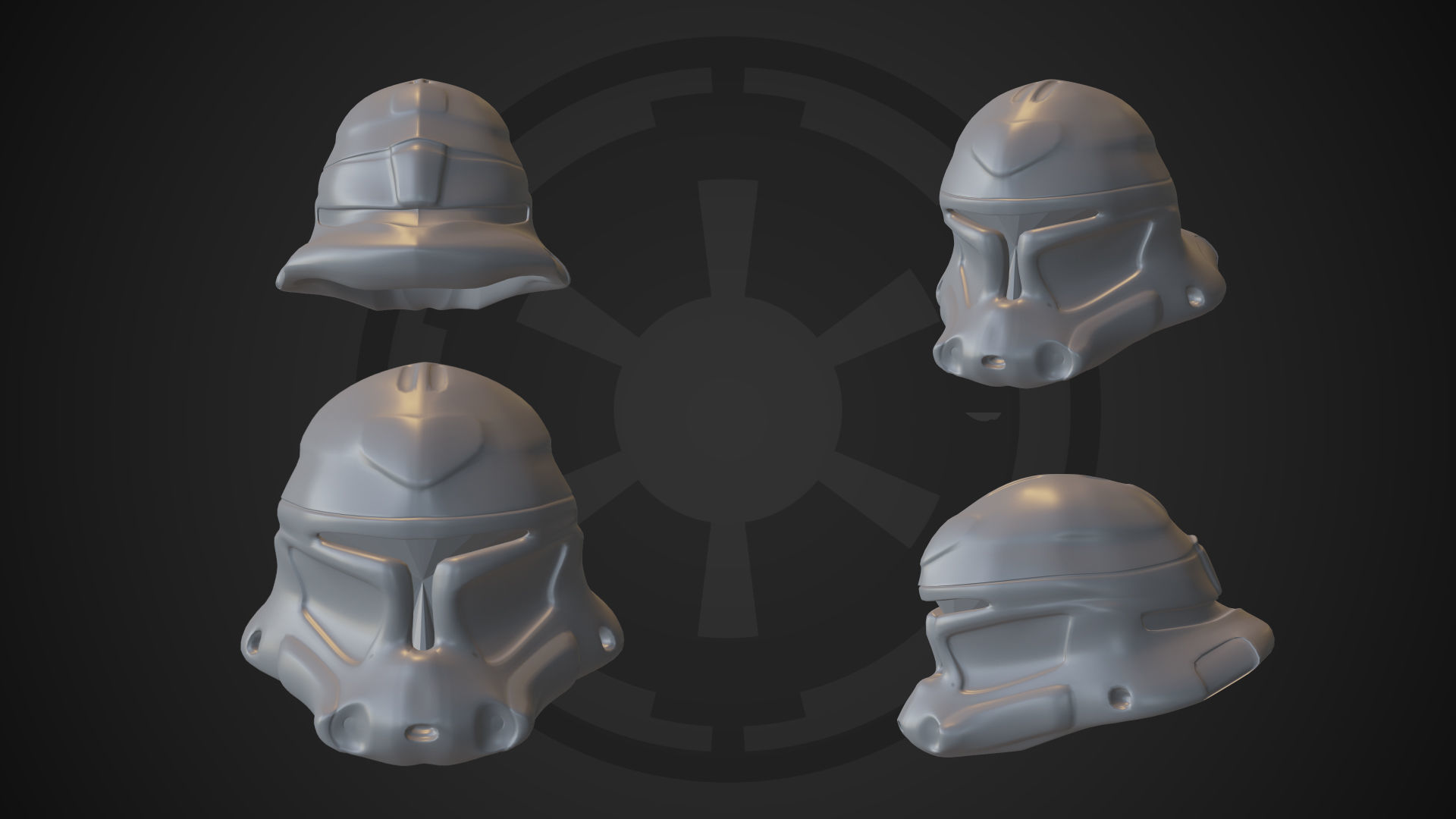 Custom Death Trooper helmet 3D model | CGTrader