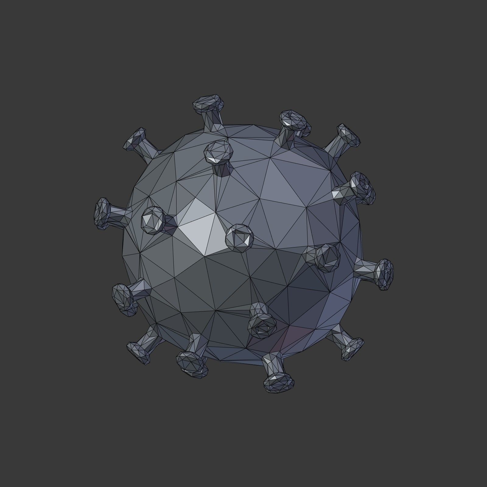 3D model Mega Pack Viruses and Cells - Origami Style Collection VR / AR ...