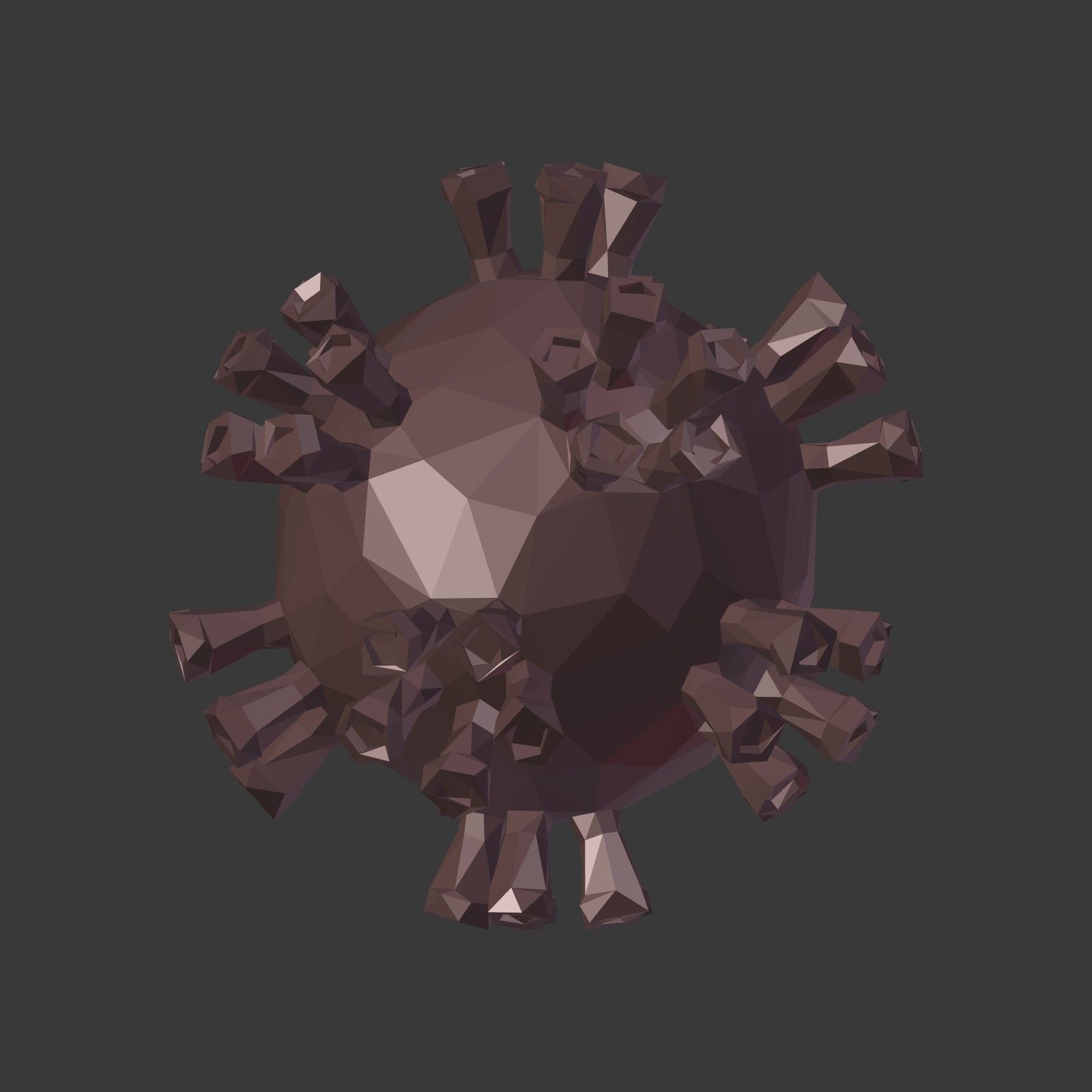 3D model Mega Pack Viruses and Cells - Origami Style Collection VR / AR ...