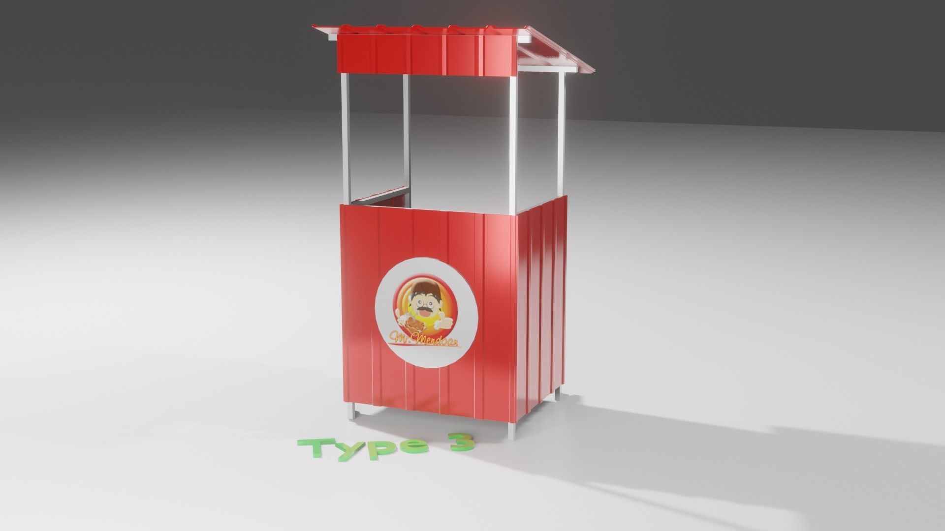 mini booth 3D model | CGTrader