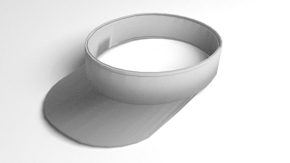 Visor Cap 3D model OBJ 3DS FBX BLEND DAE