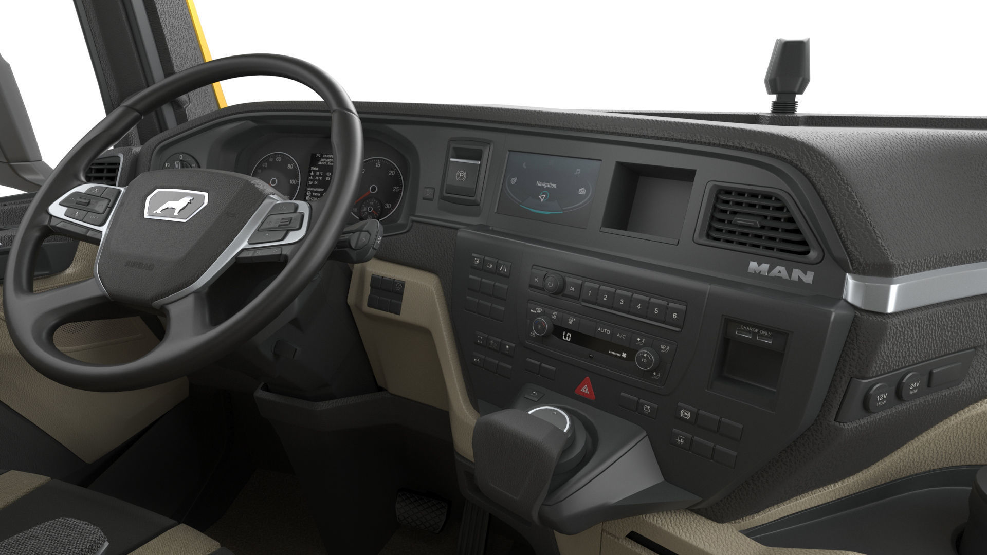 Man TGX 2020 with interior 3D model | CGTrader