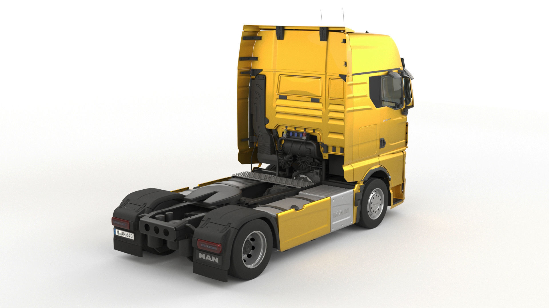 Man TGX 2020 with interior 3D model | CGTrader