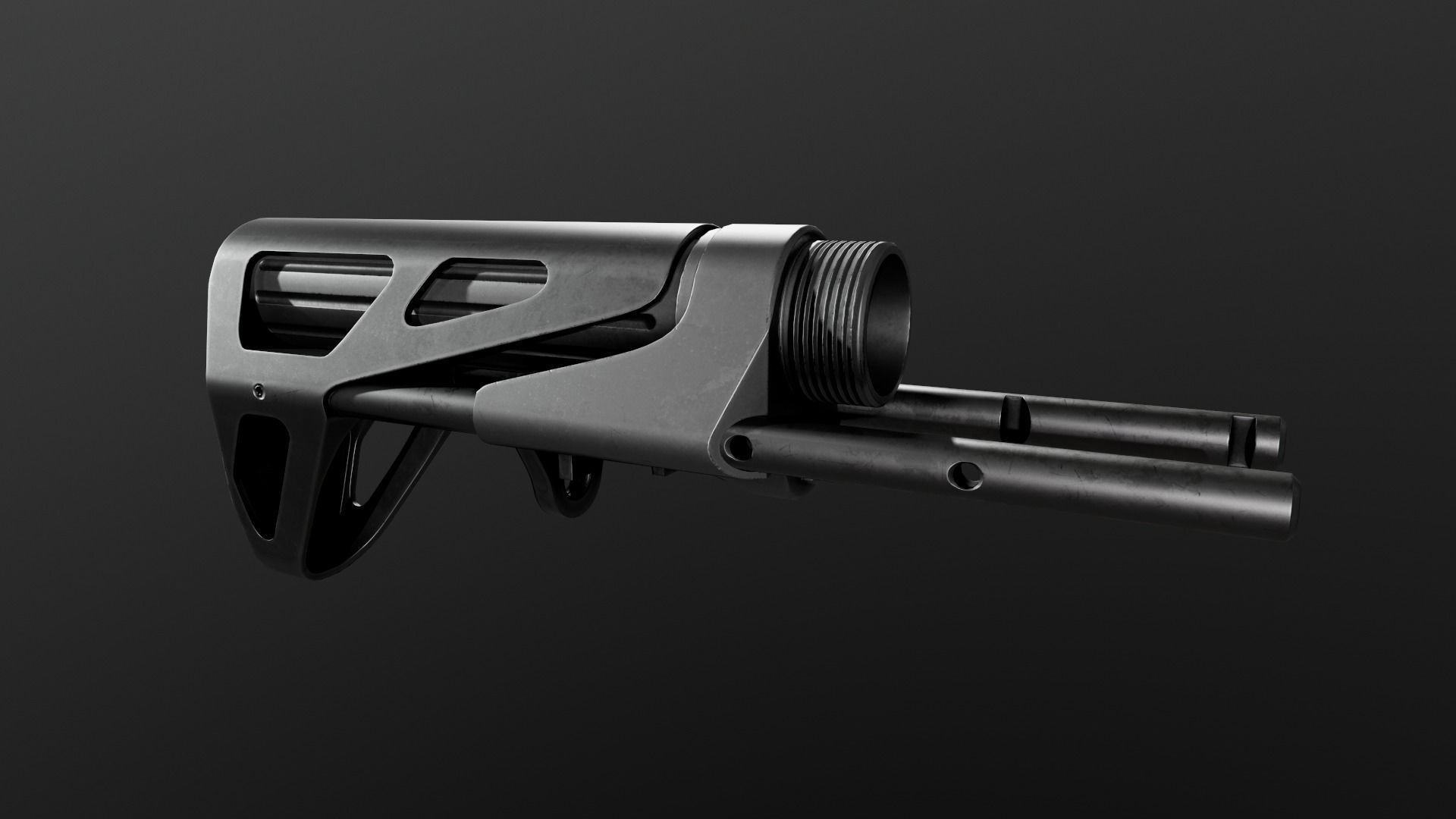 3D model Maxim Defense CQB7 AR15 Collapsible Buttstock VR / AR / low ...