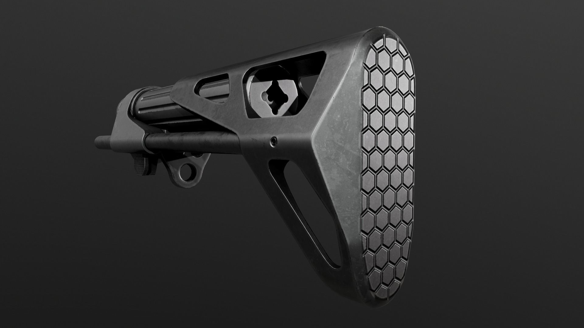 3D model Maxim Defense CQB7 AR15 Collapsible Buttstock VR / AR / low ...