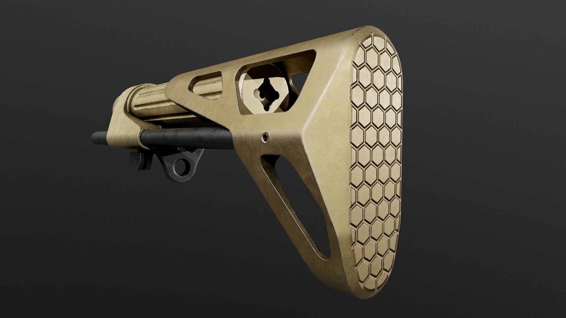 3D model Maxim Defense CQB7 AR15 Collapsible Buttstock VR / AR / low ...