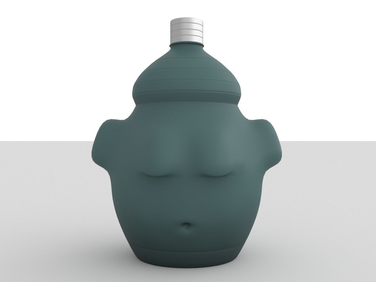 Bottle of water with the design of Mr Cho 3D model | CGTrader
