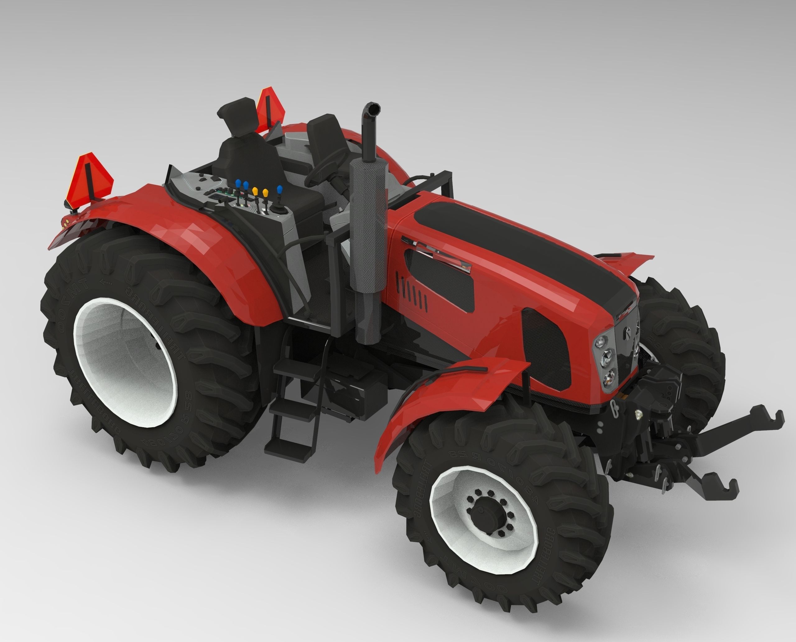 3D model Farm Tractor 3D model VR / AR / low-poly | CGTrader