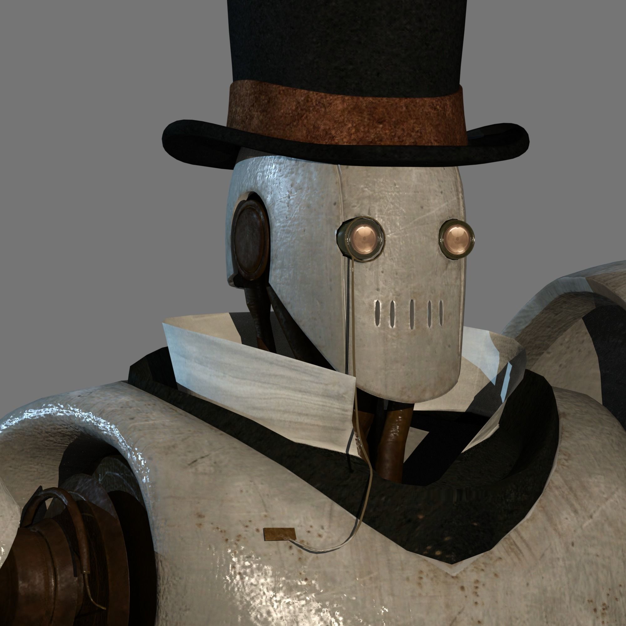 3D model Steampunk Robot VR / AR / low-poly | CGTrader