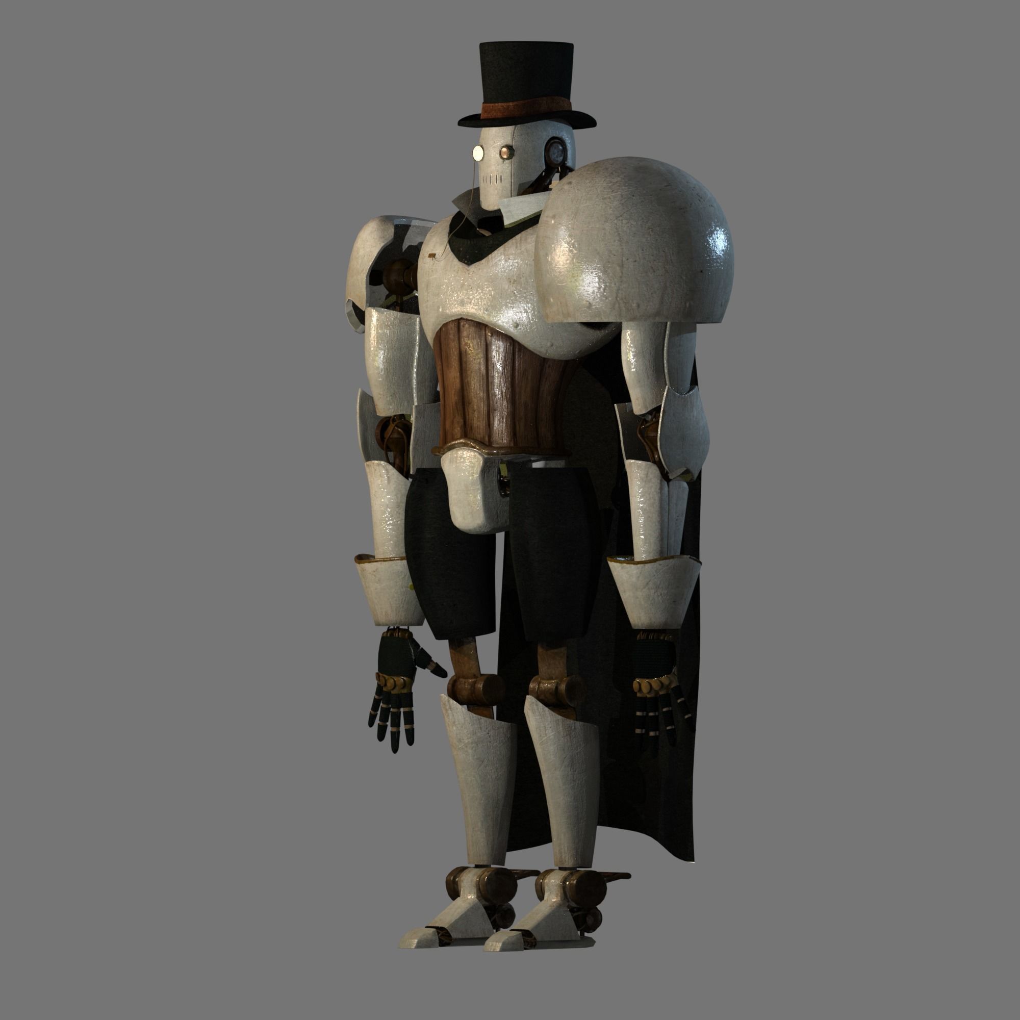3D model Steampunk Robot VR / AR / low-poly | CGTrader