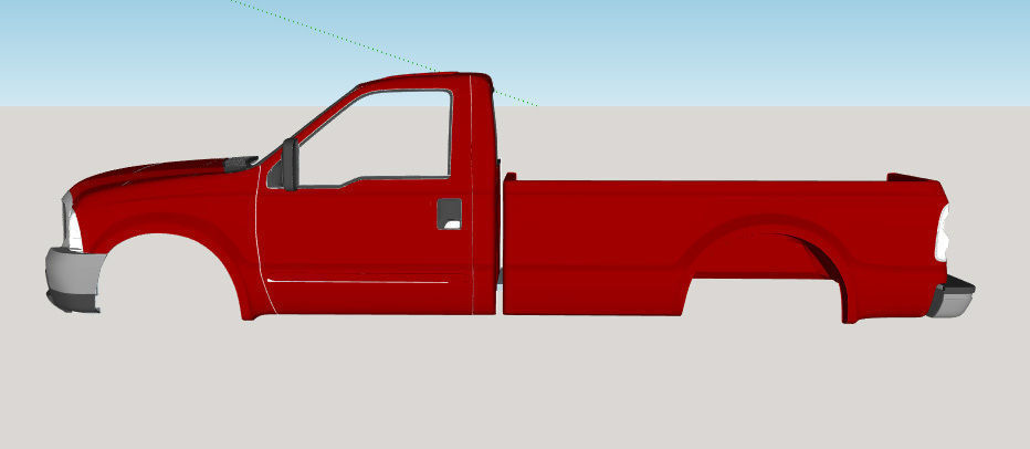 Ford F 350 SuperDuty 1999 Body 3D model 3D printable | CGTrader