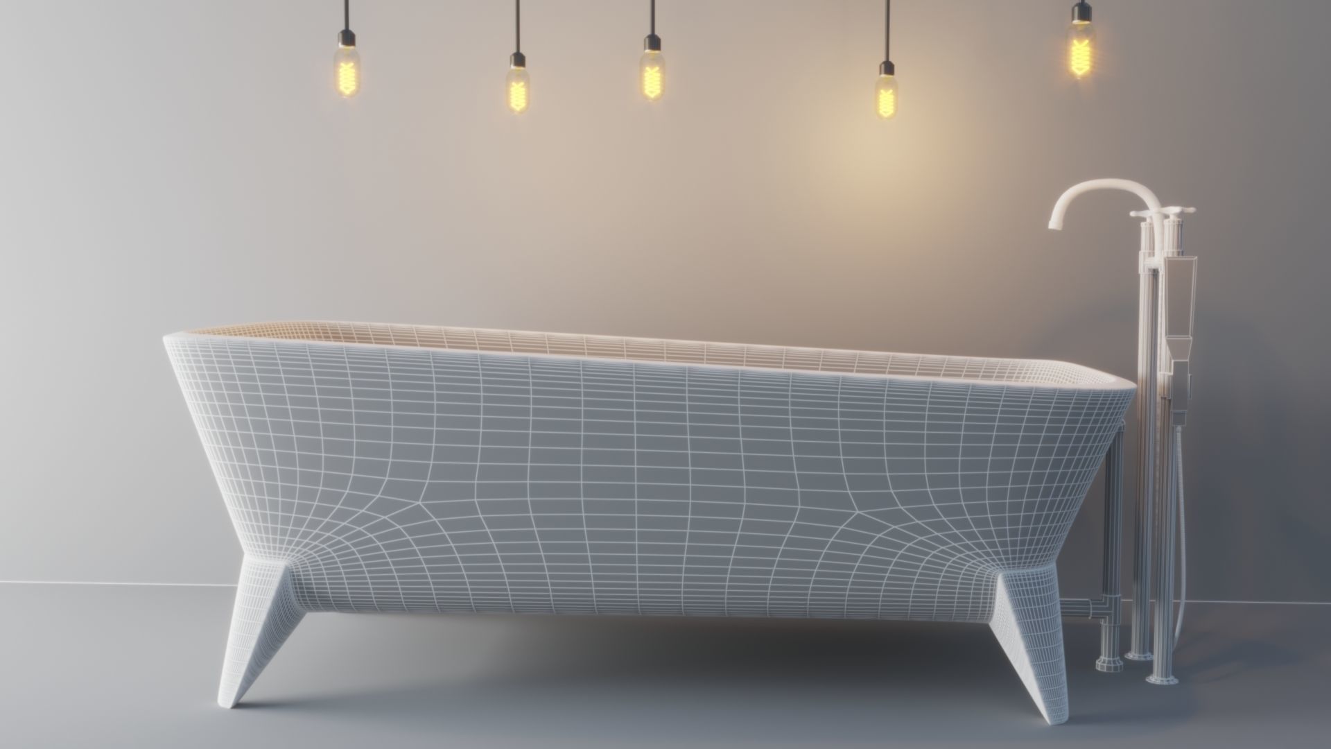 3D model Luxury Bath Tub VR / AR / low-poly | CGTrader