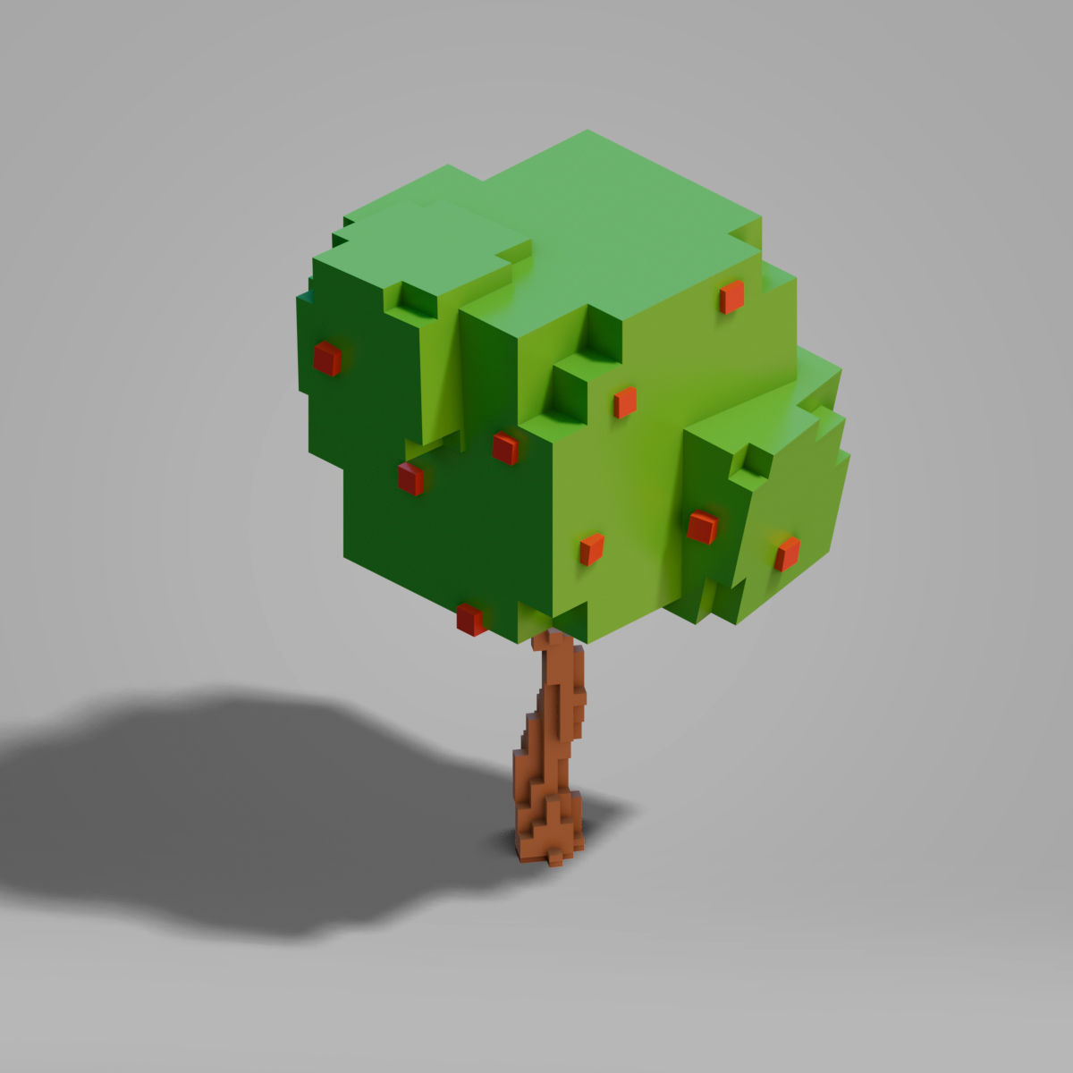 3D model Tree set - Cubic VR / AR / low-poly | CGTrader