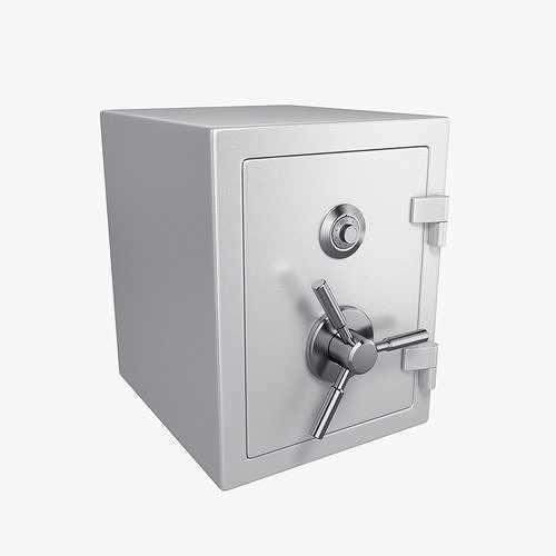 Steel safe 3D model | CGTrader