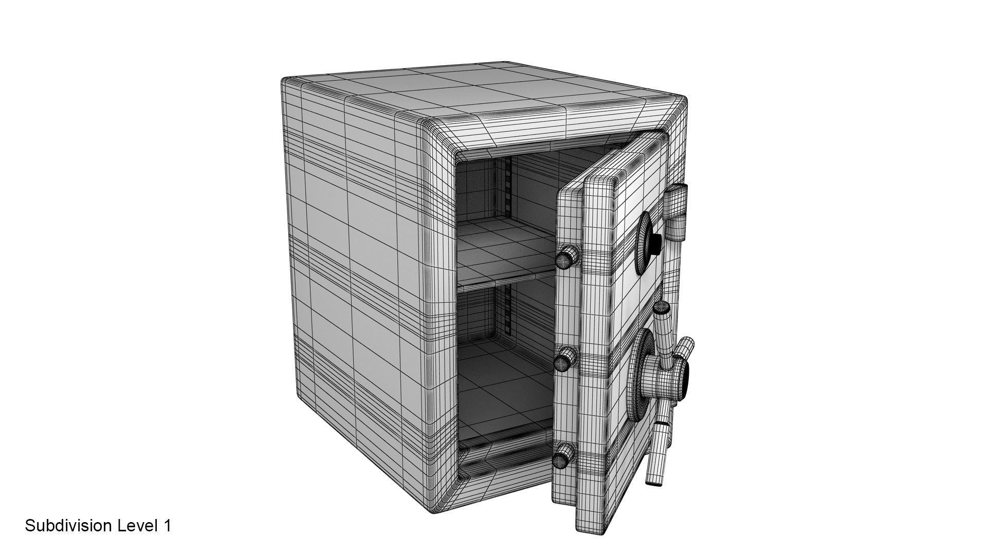 Steel safe 3D model | CGTrader