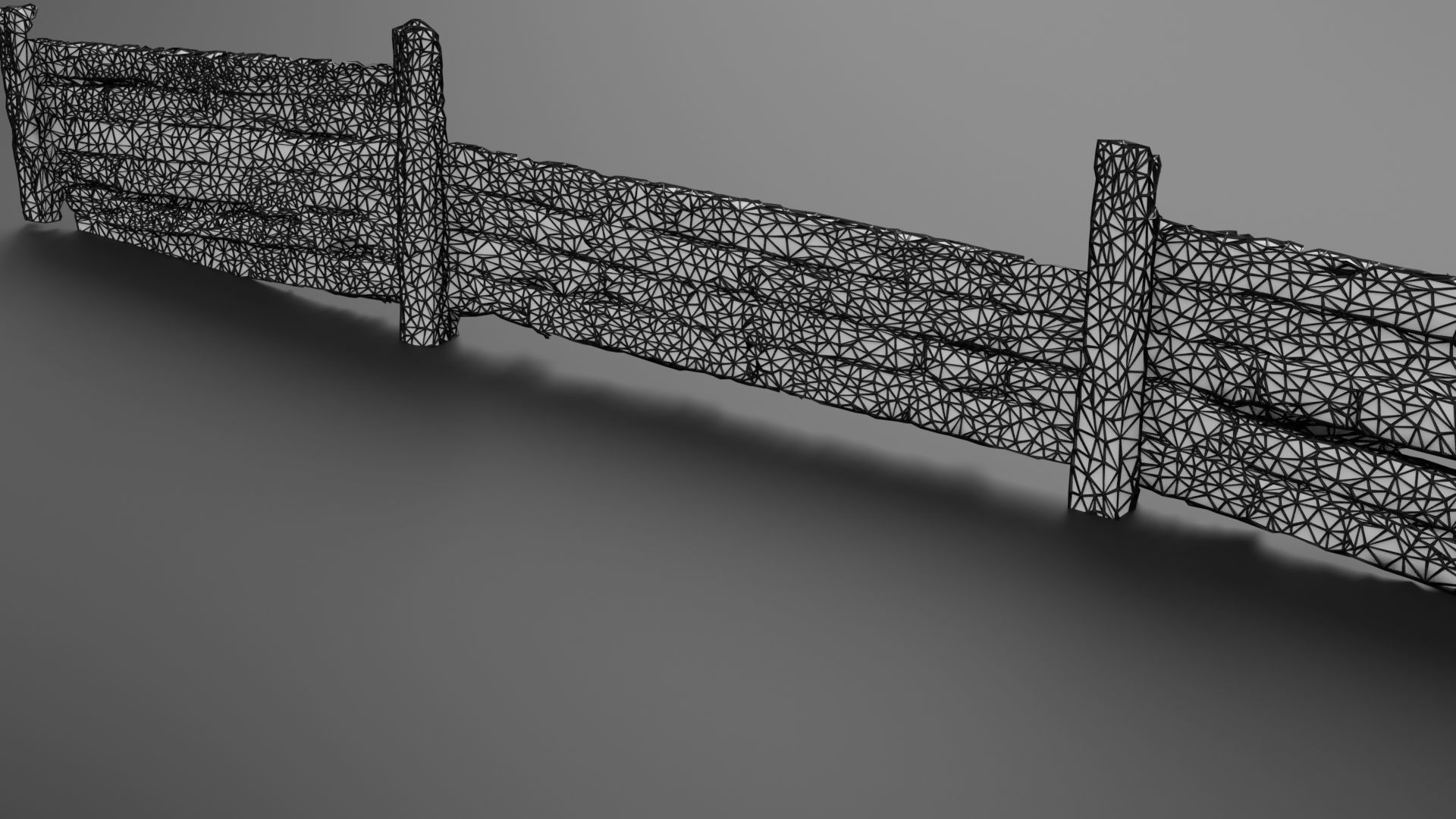 3D model Wooden trench VR / AR / low-poly | CGTrader