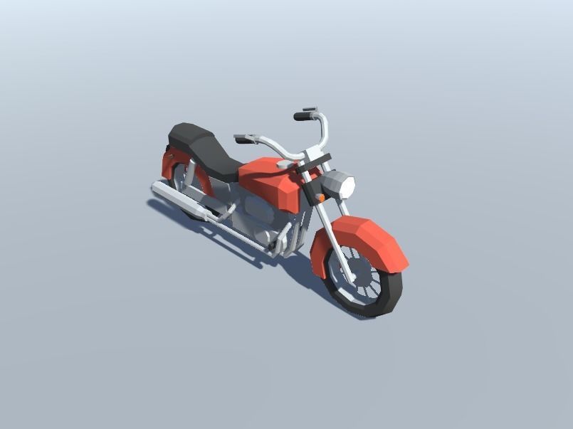 3D model Motorcycle Lowpoly VR / AR / low-poly | CGTrader