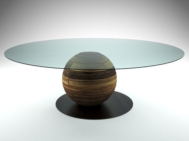 Round crystal table 3D model | CGTrader