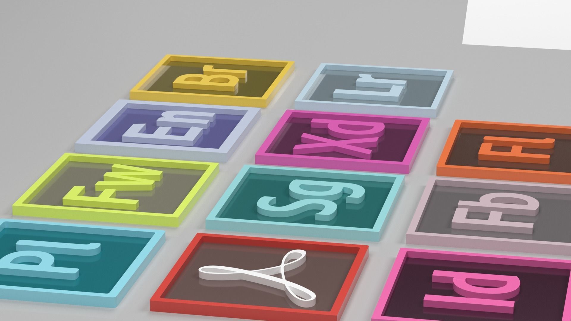Adobe Icon or Logo pack 2 3D model | CGTrader