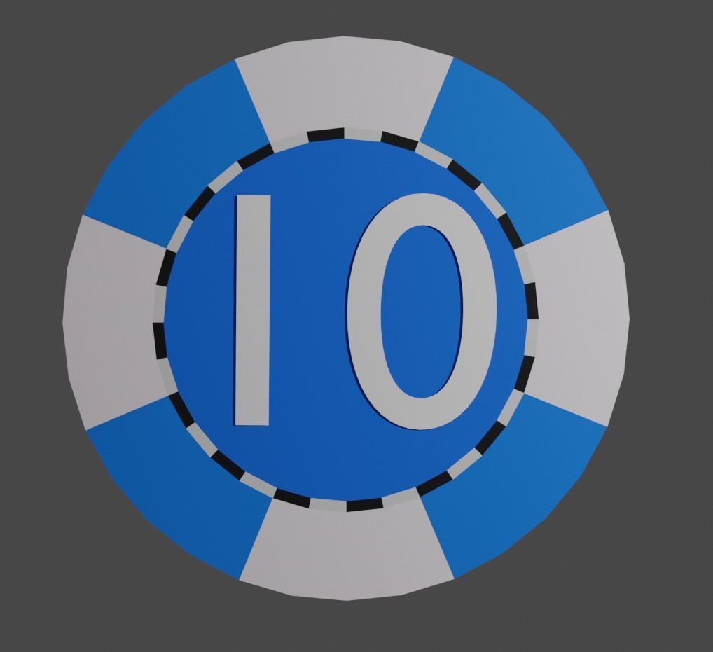 Poker tokens 3D model | CGTrader