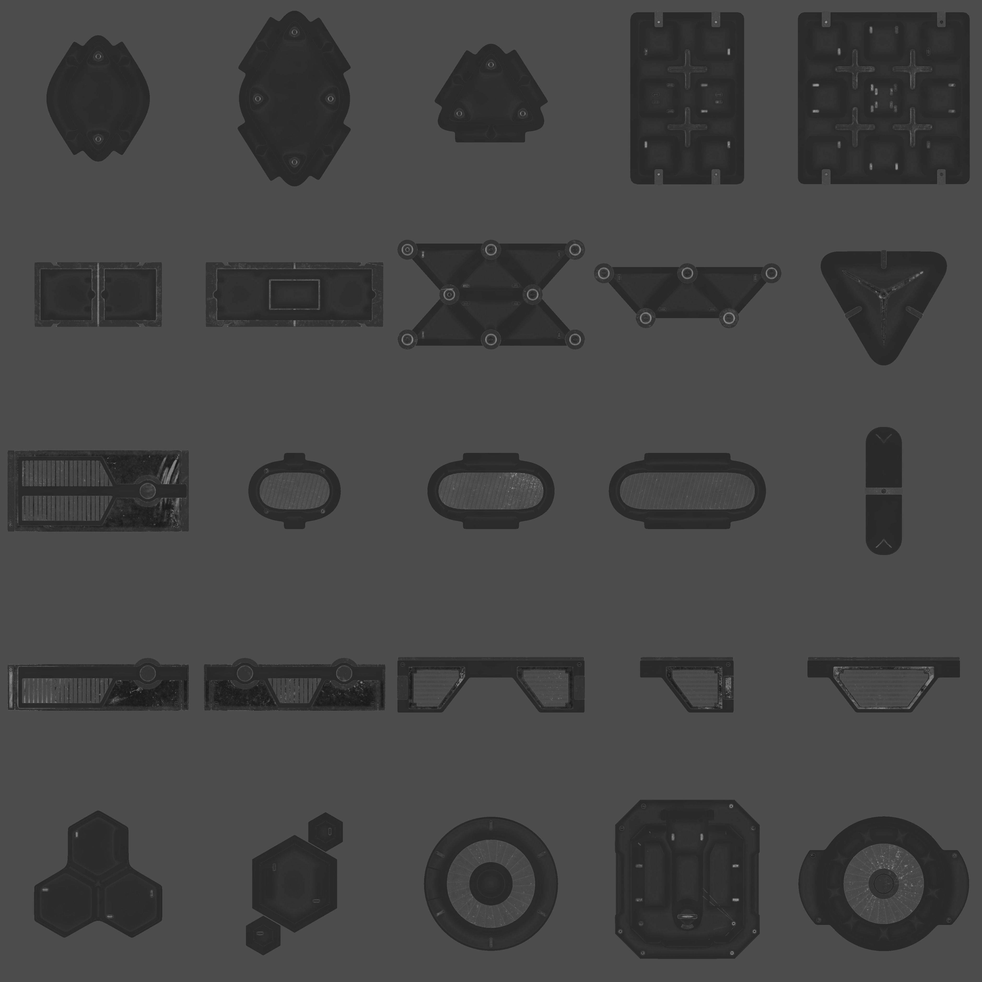Sci-fi Meshes and Textures pack 3D model | CGTrader