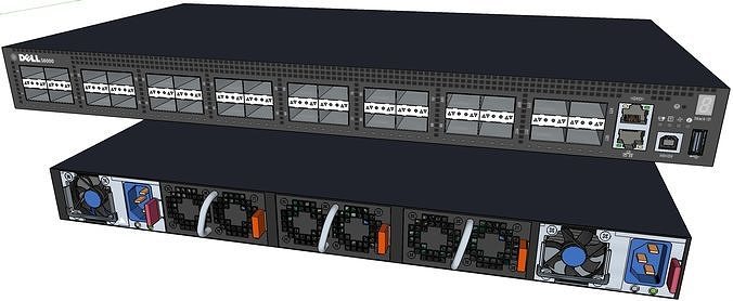 Dell S6000-ON Ethernet Switch 3D model | CGTrader