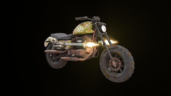 War Bike Punch 3D model | CGTrader