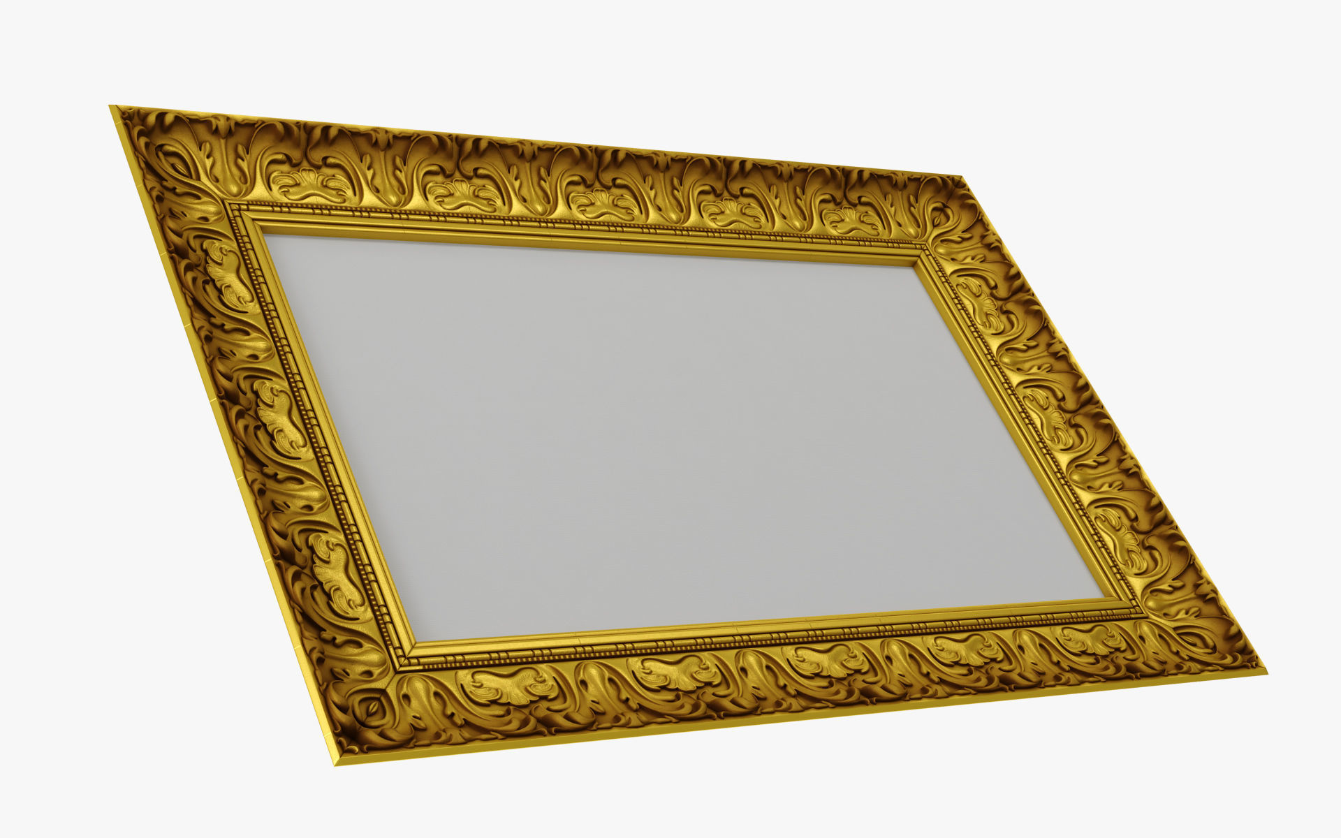 Frame picture gold v8 3D model | CGTrader