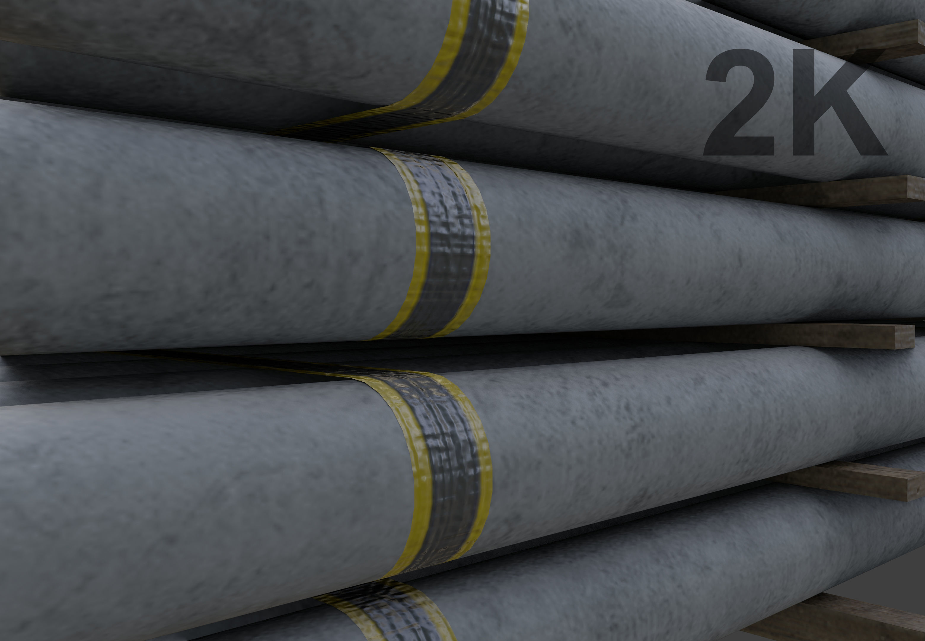 3D model Construction Concrete Tubes VR / AR / low-poly | CGTrader