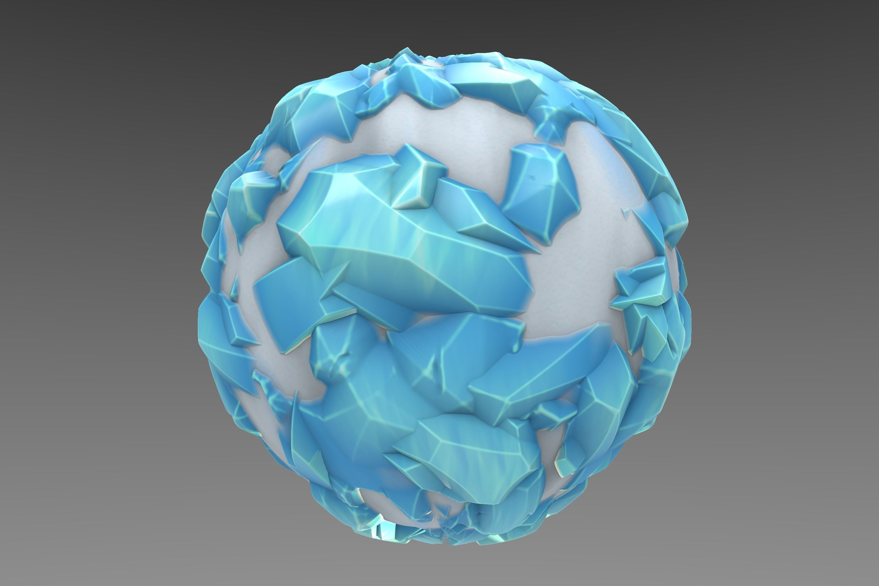 Ice - Stylised PBR Texture - Material 3D model | CGTrader