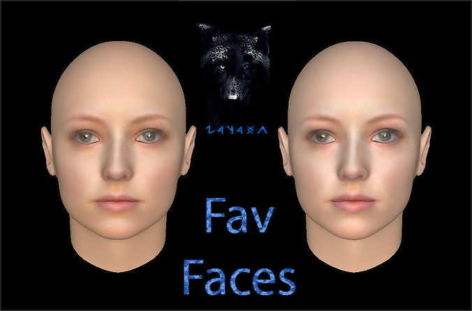 JodieF FavFaces 3D model | CGTrader