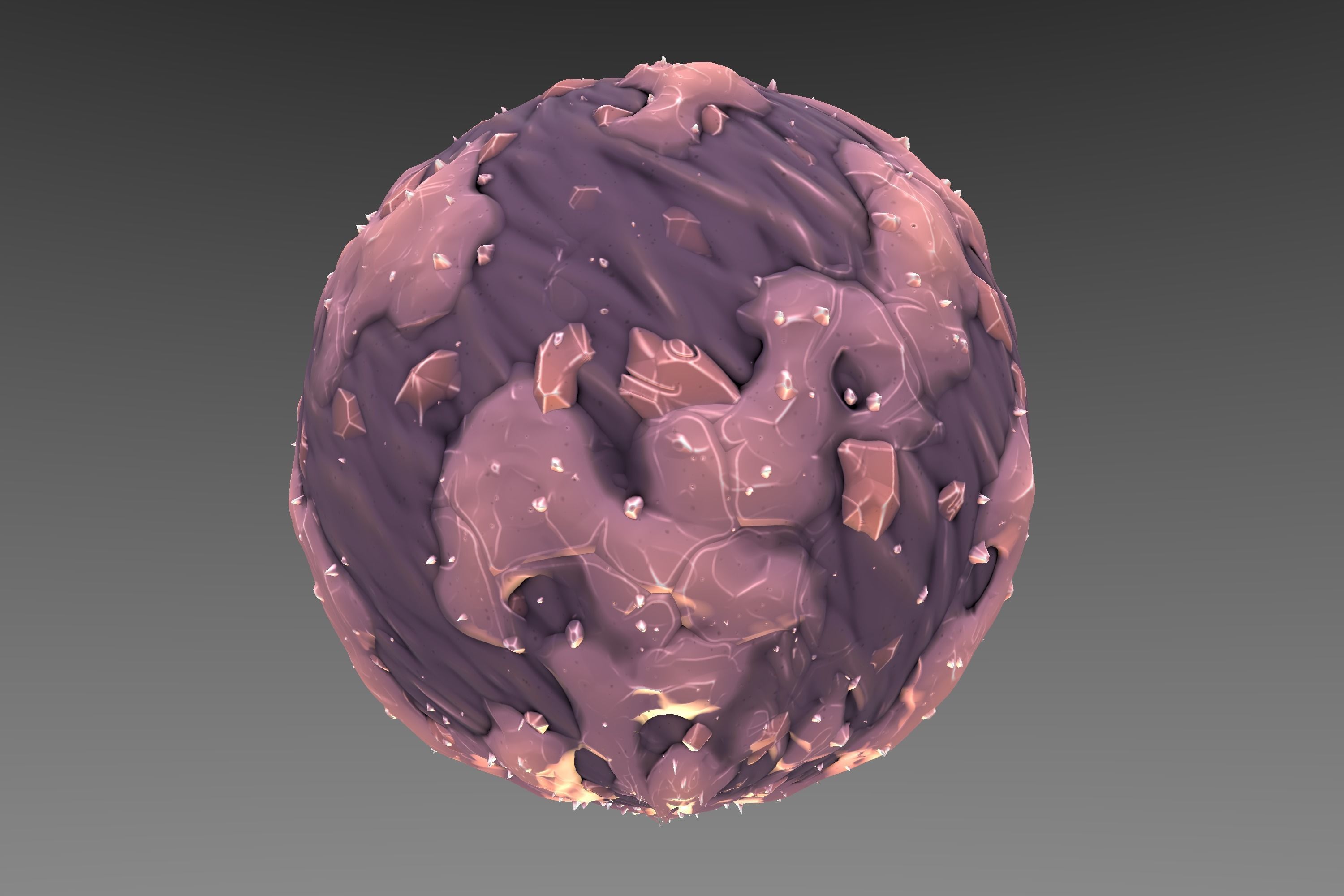 Moon - Stylised PBR Texture - Material 3D model | CGTrader