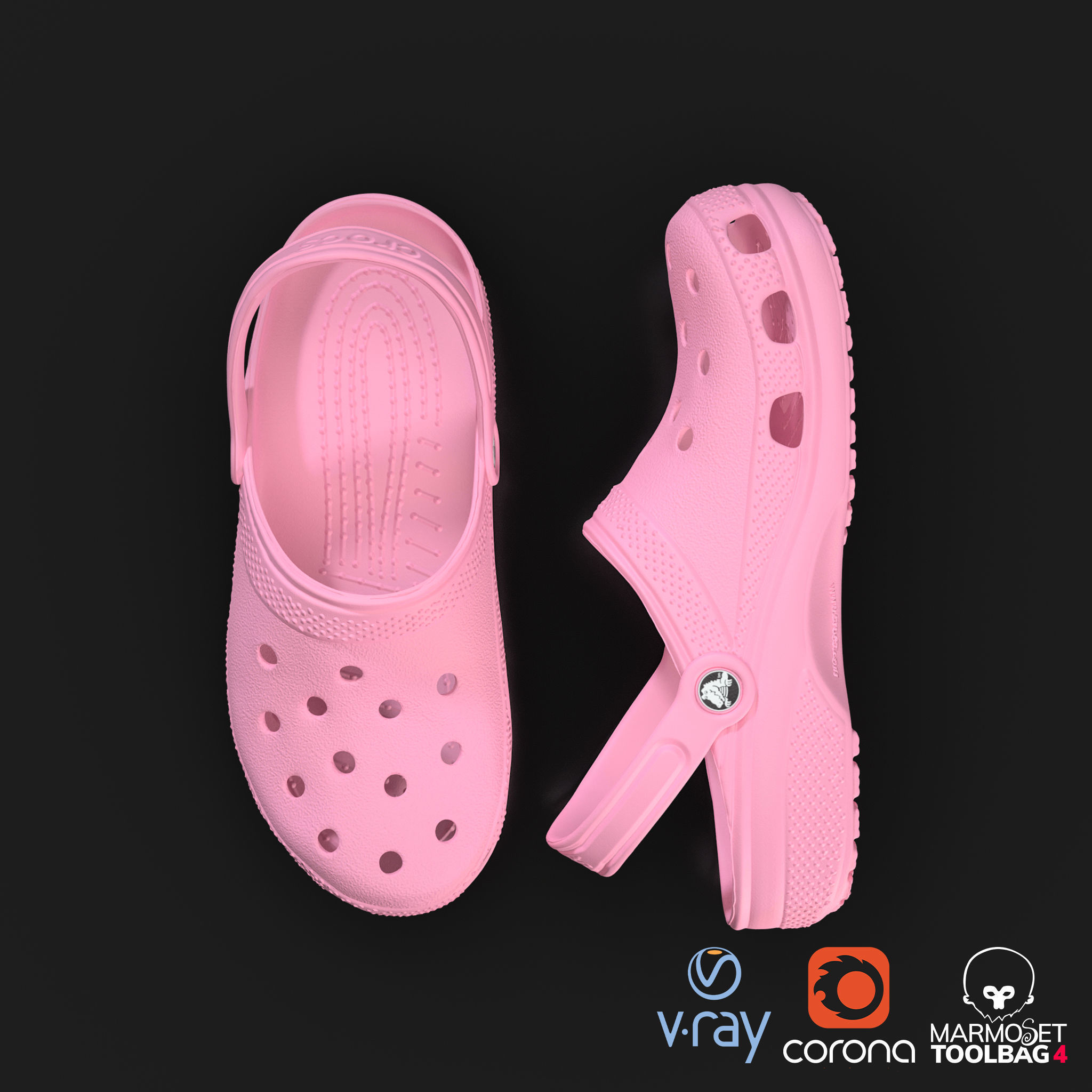 3D model Crocs Classic 3D Model VR / AR / low-poly | CGTrader