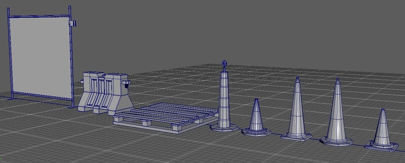 UNITY HDRP Construction Asset pack free VR / AR / low-poly 3D model ...