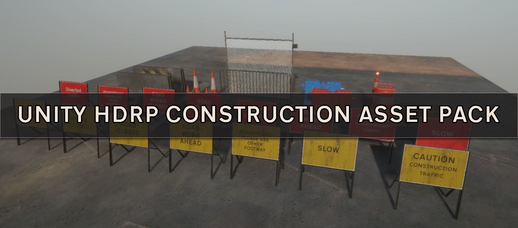 UNITY HDRP Construction Asset pack free VR / AR / low-poly 3D model ...