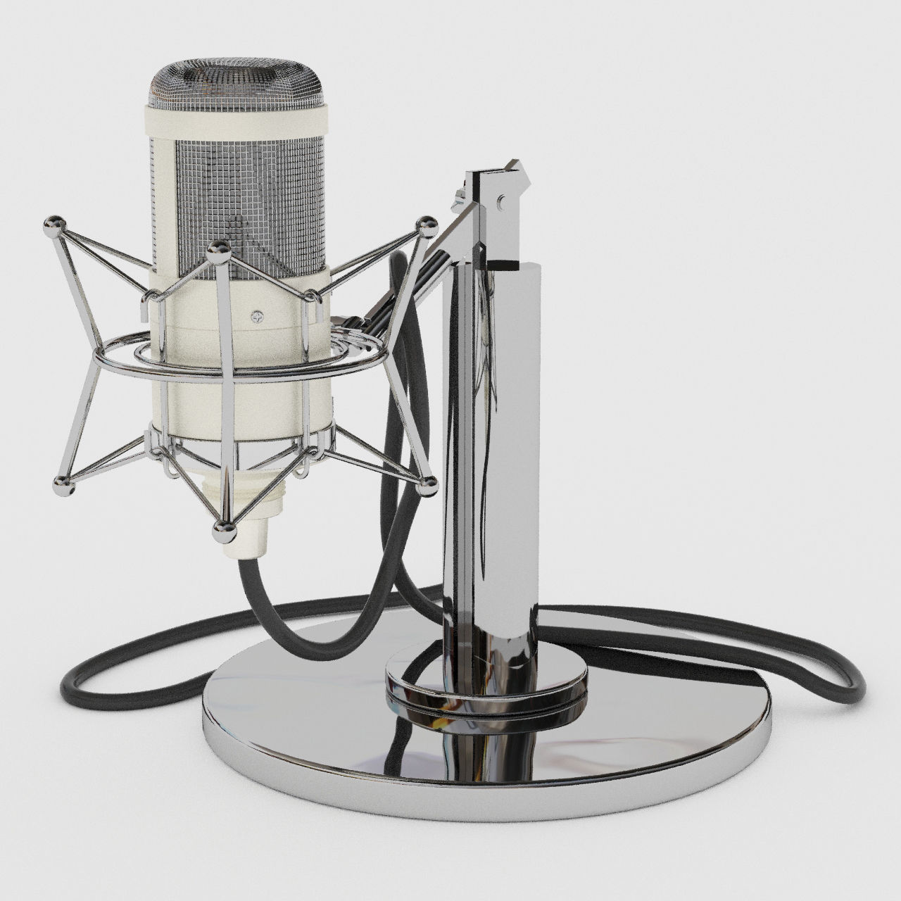 Studio Tube Neuman M147 Microphone 3D model | CGTrader