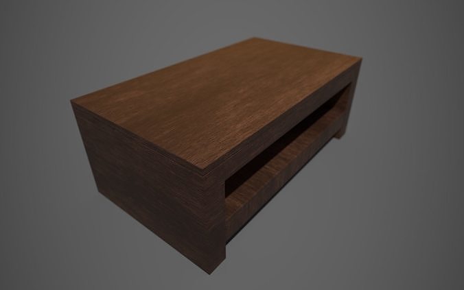3D model epsilon solid wood coffee table VR / AR / low-poly | CGTrader