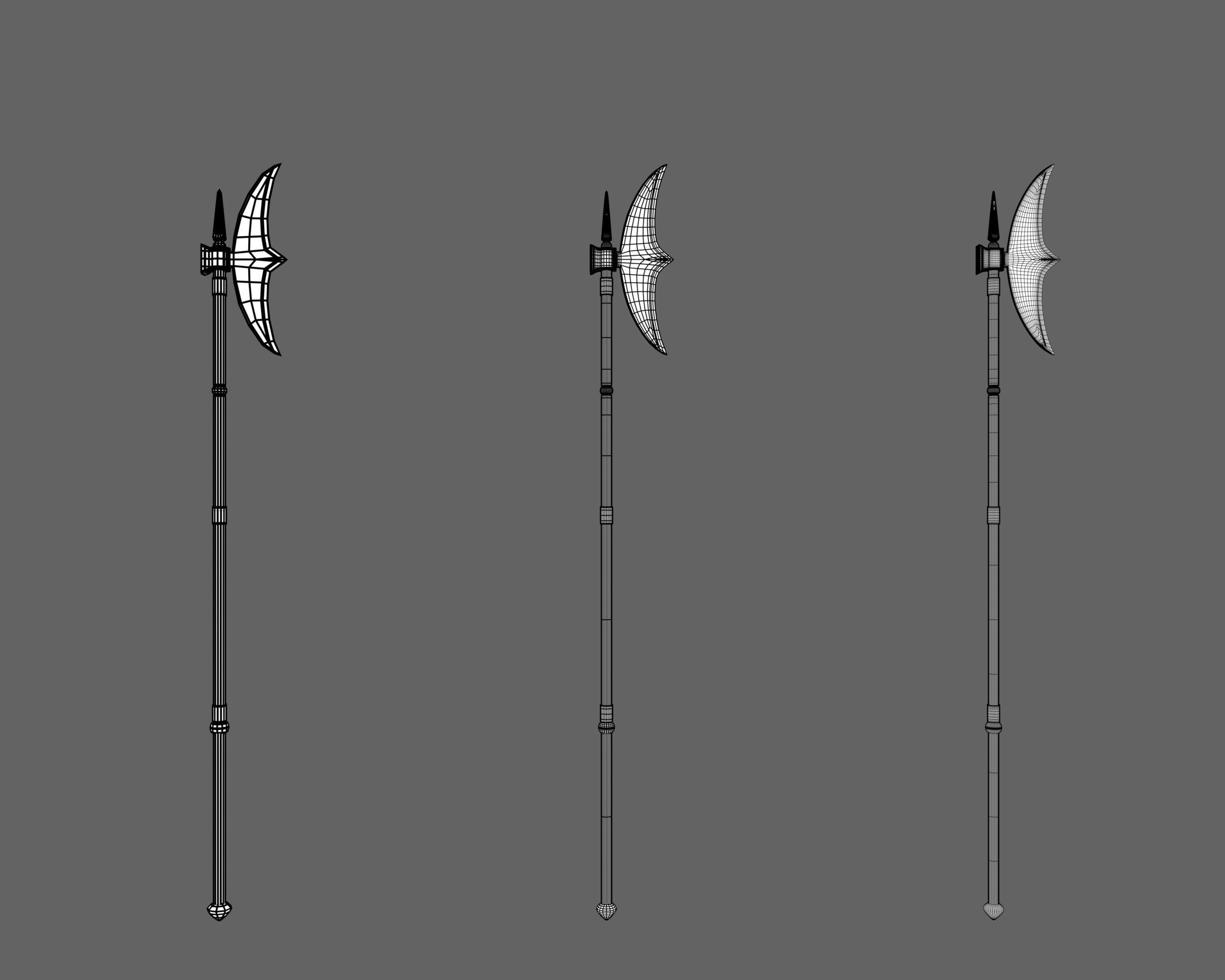 3D model Ancient Indo Persian Scythe VR / AR / low-poly | CGTrader