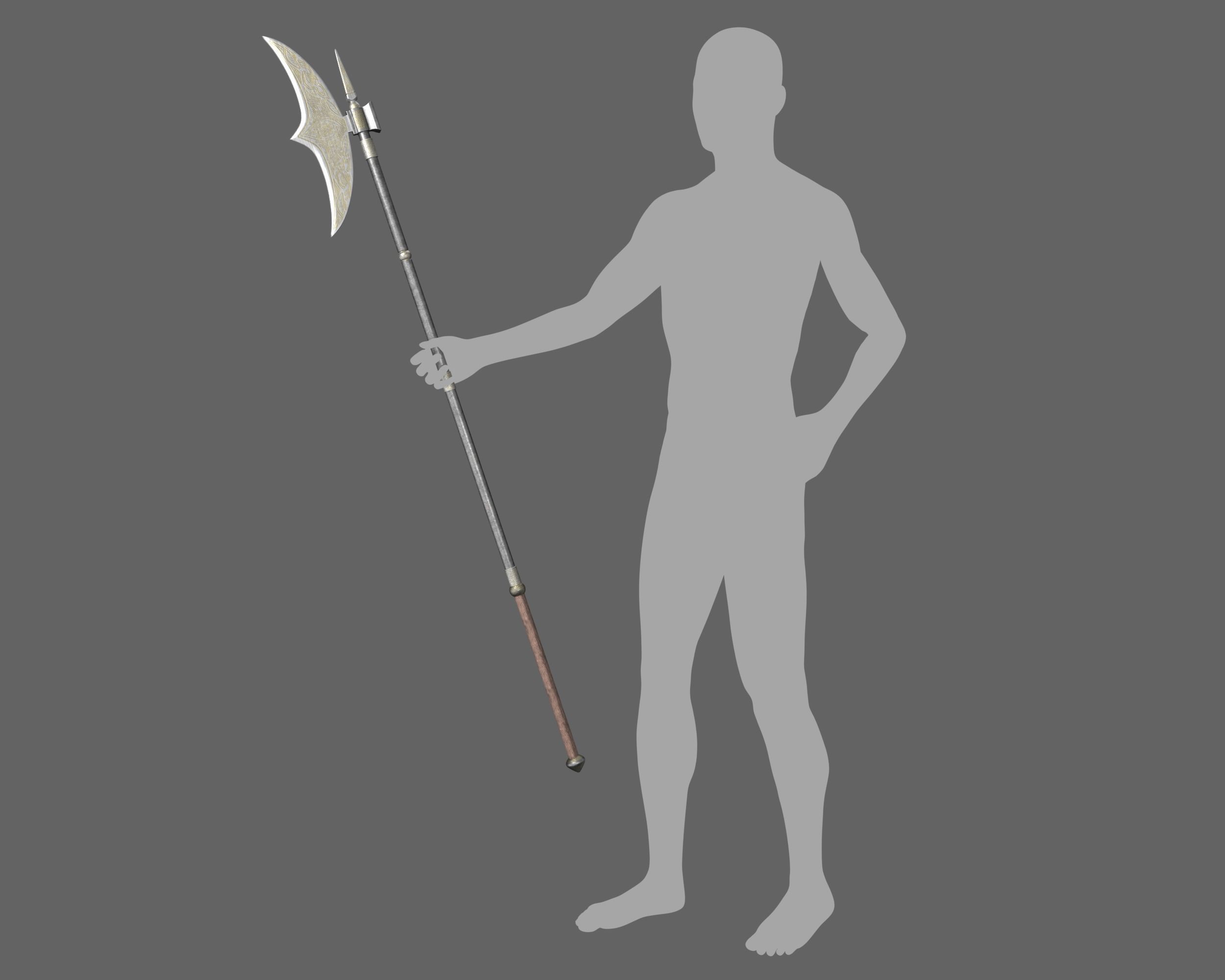 3D model Ancient Indo Persian Scythe VR / AR / low-poly | CGTrader