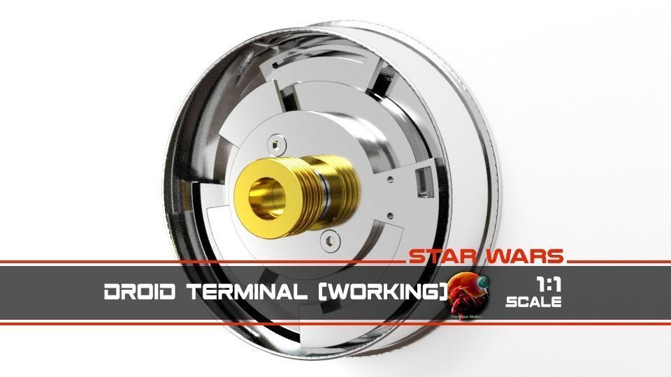 Star Wars Droid Terminal working version 3D model 3D printable | CGTrader