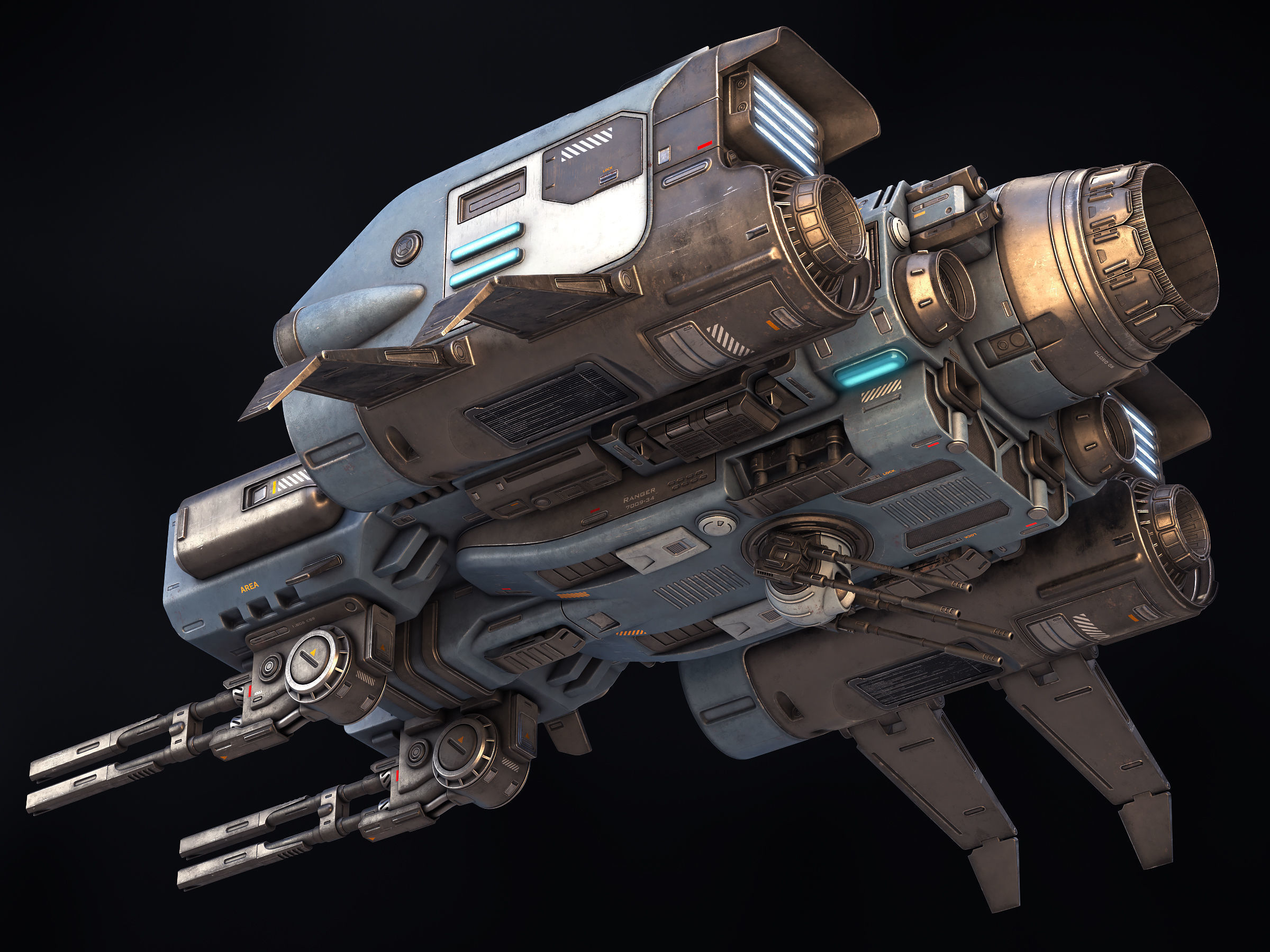 Ranger Spaceship 3D model | CGTrader