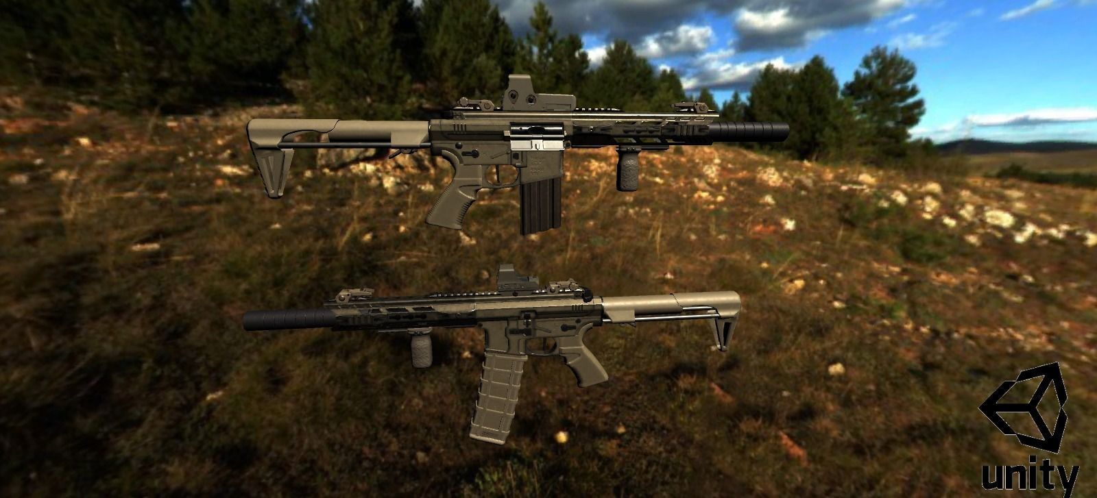 3D model Modular Combat Rifle-Close Quarter Combat Variant VR / AR ...