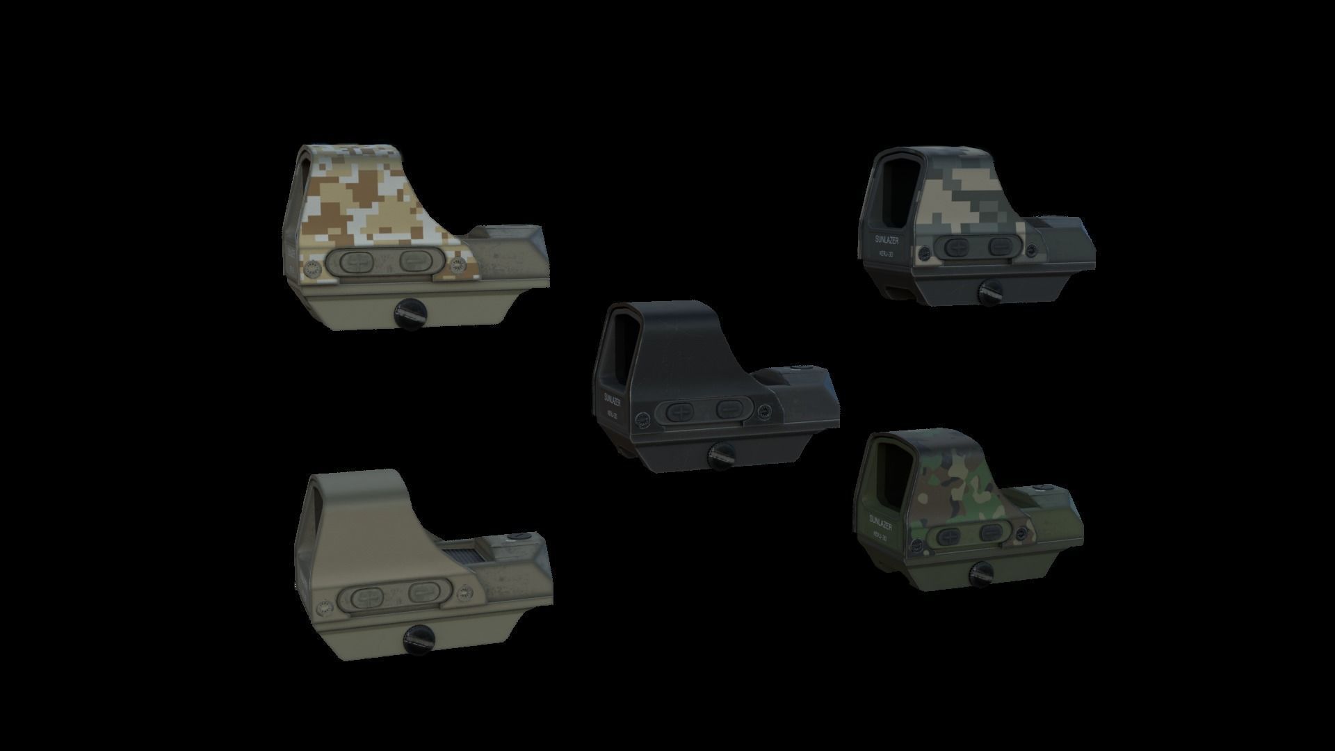 3D model Modular Combat Rifle-Close Quarter Combat Variant VR / AR ...