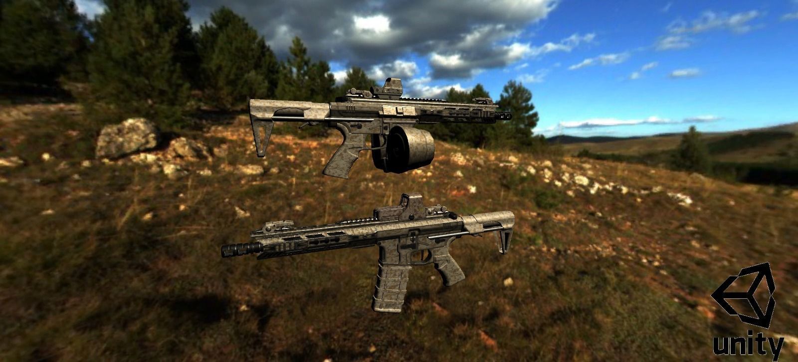 3D model Modular Combat Rifle-Close Quarter Combat Variant VR / AR ...